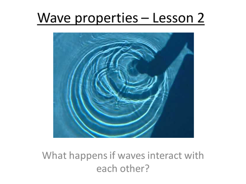 Physics A-Level Year 1 Lesson - Wave Properties 2 (PowerPoint AND ...