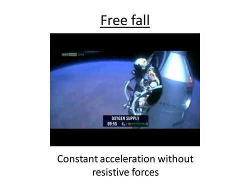Physics A-Level Year 1 Lesson - Free Fall (PowerPoint AND lesson plan ...