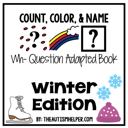 How Many? What Color? What? Adapted Book {WINTER} | Teaching Resources