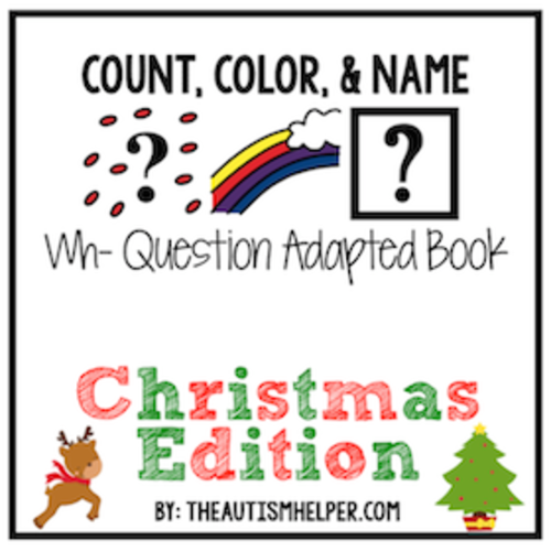 How Many? What Color? What? Adapted Book for Children with Autism ...