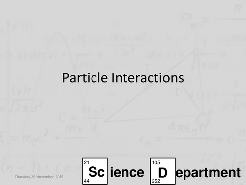 AQA A-Level Physics Chapter 1 Particles and radiation | Teaching Resources