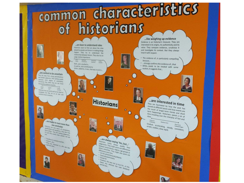 Common Characteristics of Historians display | Teaching Resources