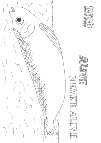 Dead, Alive, Never Lived: Ocean Theme: Dead Fish Worsheet to Colour In ...
