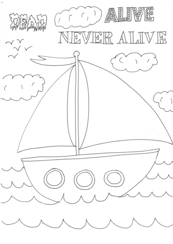 Dead, Alive, Never Lived: Ocean Theme: Boat Worksheet to Colour In ...