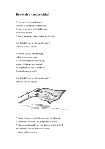 Rebekah's handkerchief - A holocaust poem | Teaching Resources