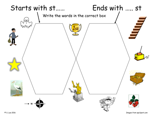 ST Blends worksheets | Teaching Resources