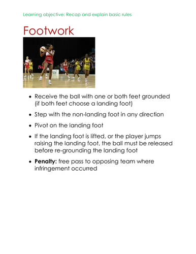 KS3 Netball skills and officiating reciprocal teaching cards | Teaching ...