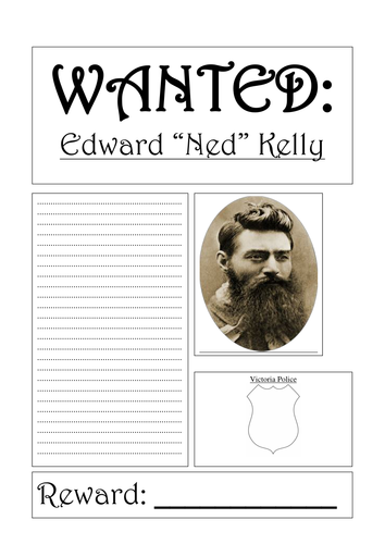 Ned Kelly Cloze by sfy773 - Teaching Resources - Tes