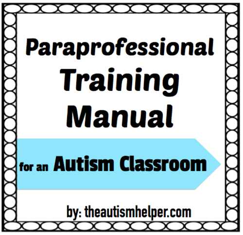 Paraprofessional Training Manual | Teaching Resources
