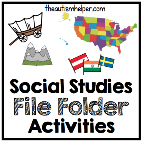 Social Studies File Folder Activities {for special education ...