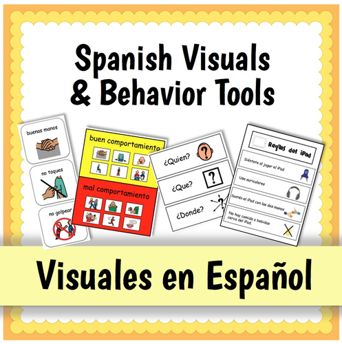 Spanish Visuals and Behavior Tools {Visuales en Español} | Teaching ...