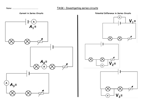 GCSE AQA Physics - P4.5 - Series Circuits by Nteach - Teaching ...