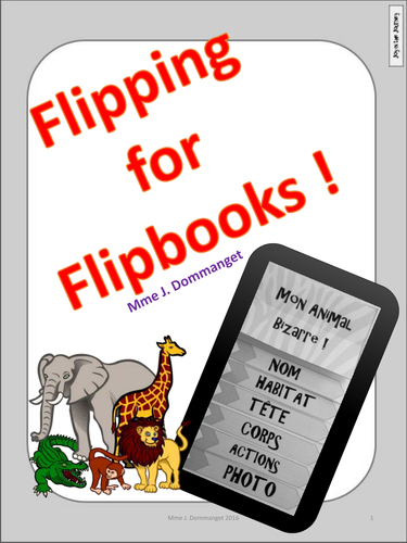 Animal Flipbook (French) | Teaching Resources