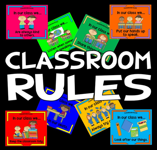 CLASSROOM RULES POSTERS - DISPLAY, BEHAVIOUR, EARLY YEARS EYFS, KEY ...
