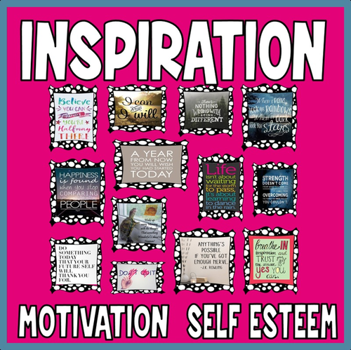 INSPIRATION POSTERS - GROWTH MINDSET, SELF ESTEEM, MOTIVATION ...