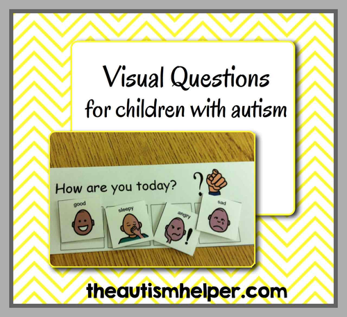 Visual Questions for Children with Autism | Teaching Resources