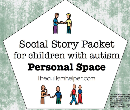 Visual Social Story Packet for Children with Autism: Personal Space Set ...