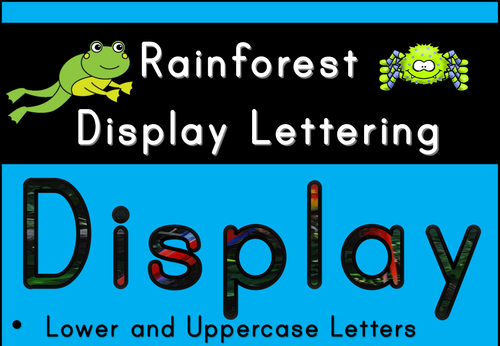 Rainforest Display Lettering | Teaching Resources
