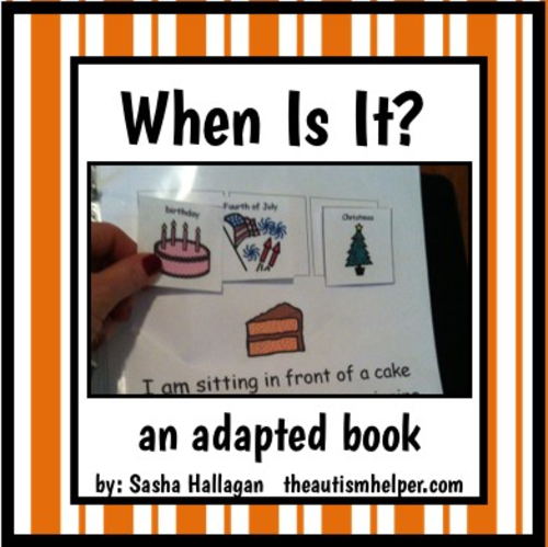 When Is It? Adapted Book for Children with Autism | Teaching Resources