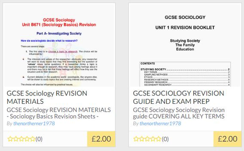 GCSE sociology student revision guides by JamesPearson - Teaching ...
