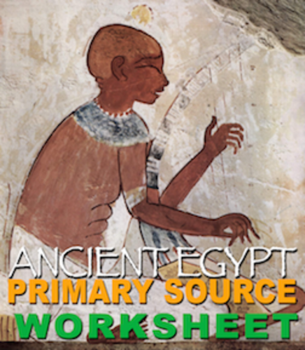 Ancient Egyptian Poem Primary Source Worksheet | Teaching Resources