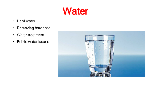 Water GCSE Chemistry | Teaching Resources
