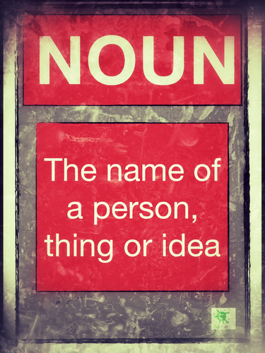 English. Noun Poster. Vintage style. | Teaching Resources