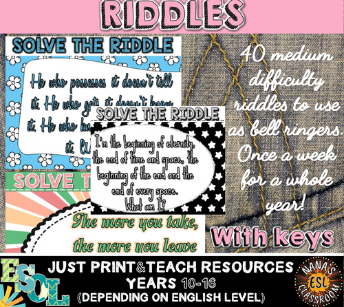 BELL RINGERS: RIDDLE OF THE DAY (40 challenging riddles for teens ...