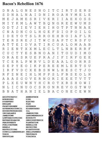 The Colonial Period 1630-1763 Word Search Pack | Teaching Resources
