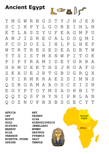 Ancient Egypt Word Search Pack by sfy773 - Teaching Resources - Tes