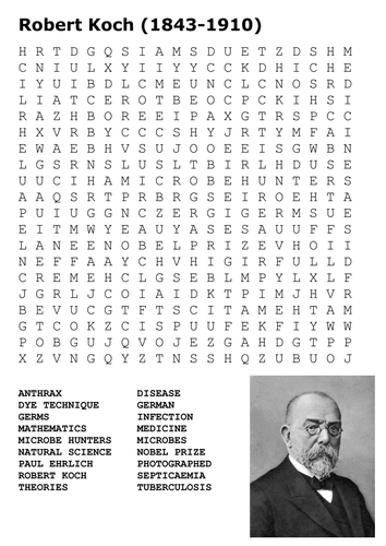 Robert Koch Word Search | Teaching Resources