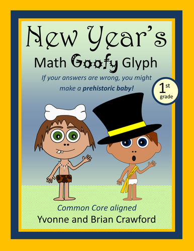 New Year's Math Goofy Glyph (1st Grade) | Teaching Resources