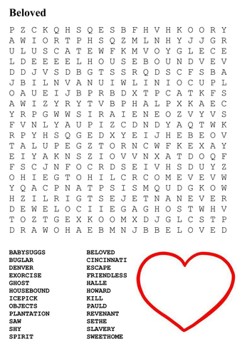 Beloved Word Search | Teaching Resources