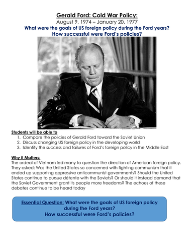 American Foreign Policy during the Cold War - timeline by ...