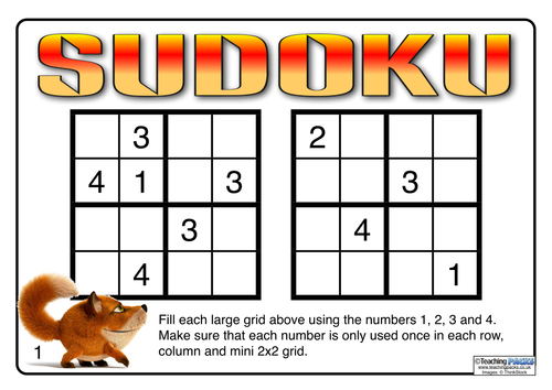 Differentiated Sudoku Maths Challenges | Teaching Resources