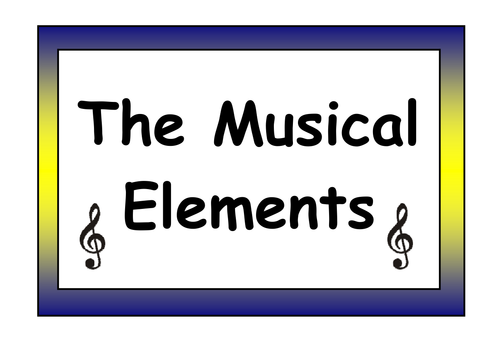 Primary Music Elements Display Posters by ResourceCentre - Teaching ...