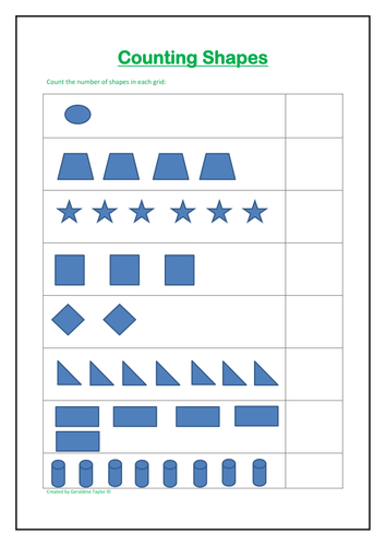 Counting Shapes | Teaching Resources
