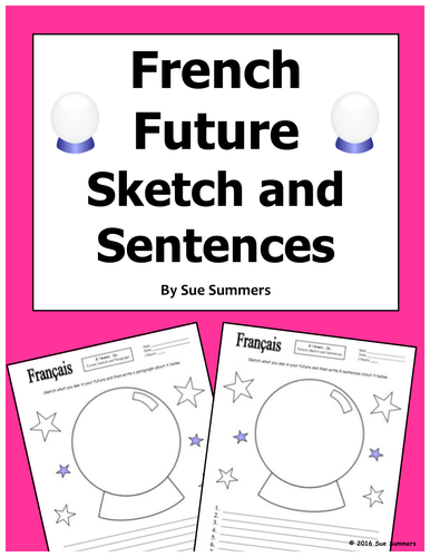 French Future Sketch and Sentences - Future Tense or Aller + Infinitive ...