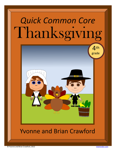 Thanksgiving No Prep Common Core Math (4th grade) | Teaching Resources
