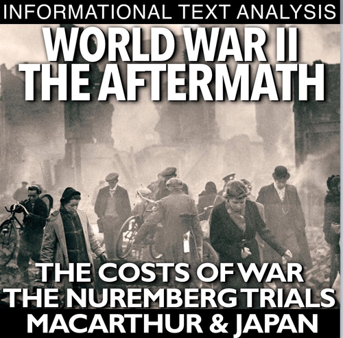 World War II Aftermath Informational Text & Chart Analysis (WWII ...