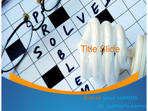 Problem Solved PPT Template | Teaching Resources Problem Solved PPT Template | Teaching Resources
