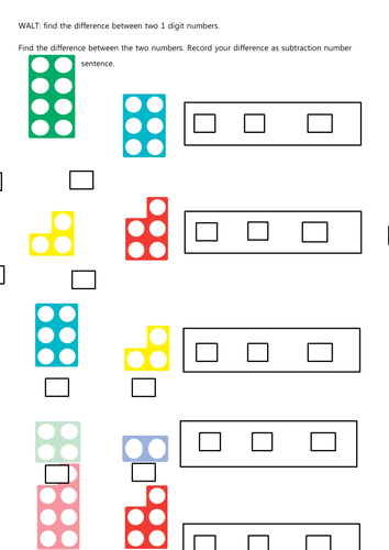 Difference subtraction Y1 | Teaching Resources