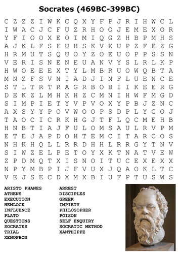Socrates Word Search | Teaching Resources