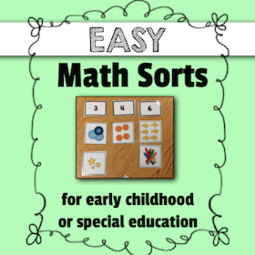 Easy Math Sorts for Special Education | Teaching Resources