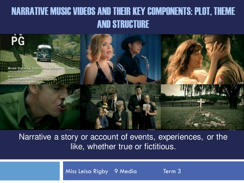 Narrative music videos | Teaching Resources