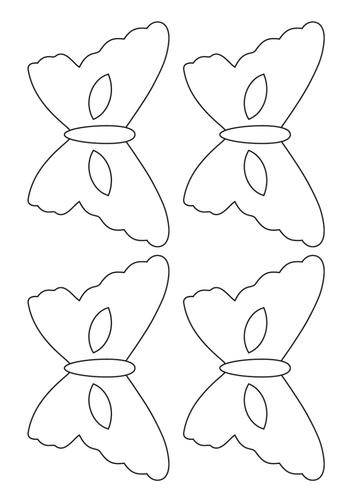 Butterfly Mask Template