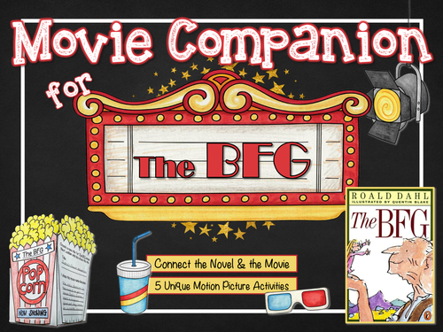 The BFG Movie Companion {5 Unique Motion Picture Activities} | Teaching ...