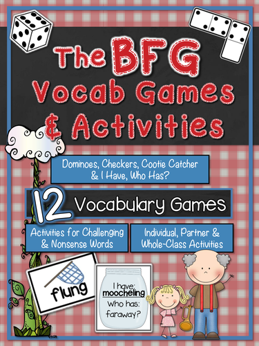 The BFG {12 FUN Vocabulary Games and Activities} | Teaching Resources