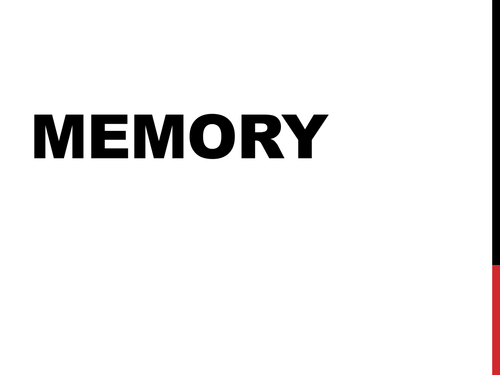 AQA Psychology - Memory Revision / Summary | Teaching Resources AQA Psychology - Memory Revision / Summary | Teaching Resources