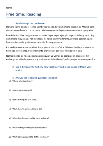 Spanish IPA - Introductions & Providing Basic Personal Information by ...